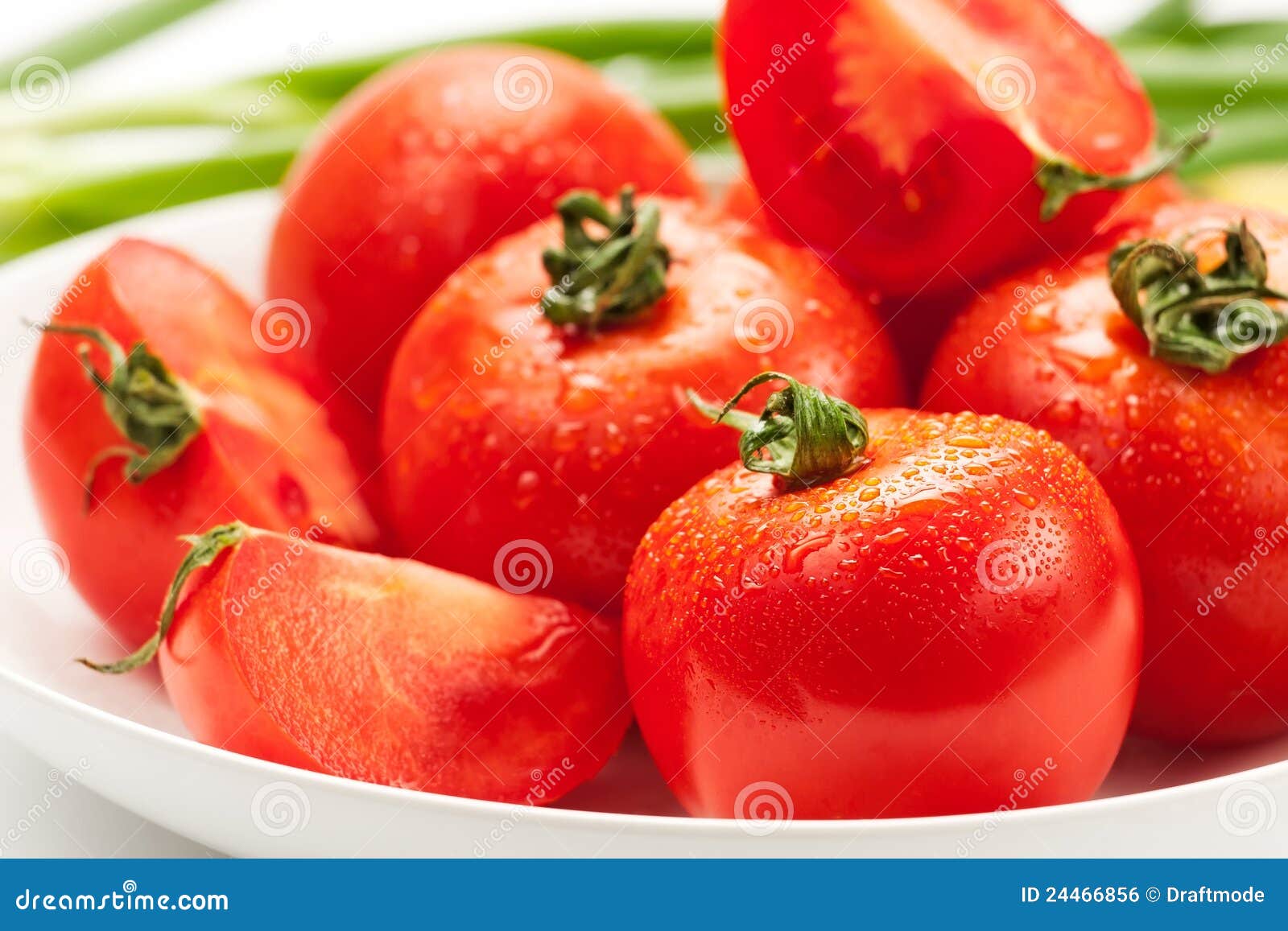 Tomatoes on a plate stock photo. Image of plate, tomato - 24466856
