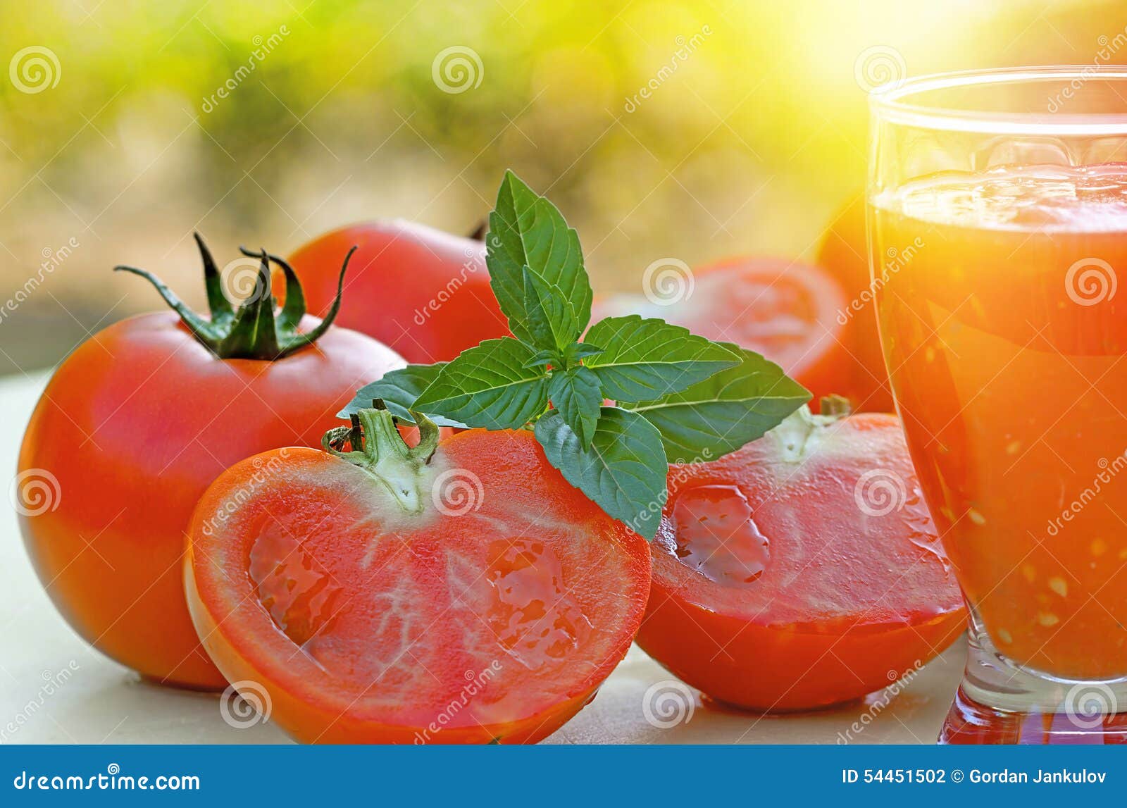 Tomatoes and Tomato Juice - Smoothie Stock Photo - Image of drink ...