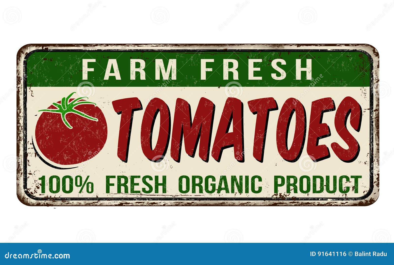 Tomatoes Vintage Rusty Metal Sign Stock Vector - Illustration of ...