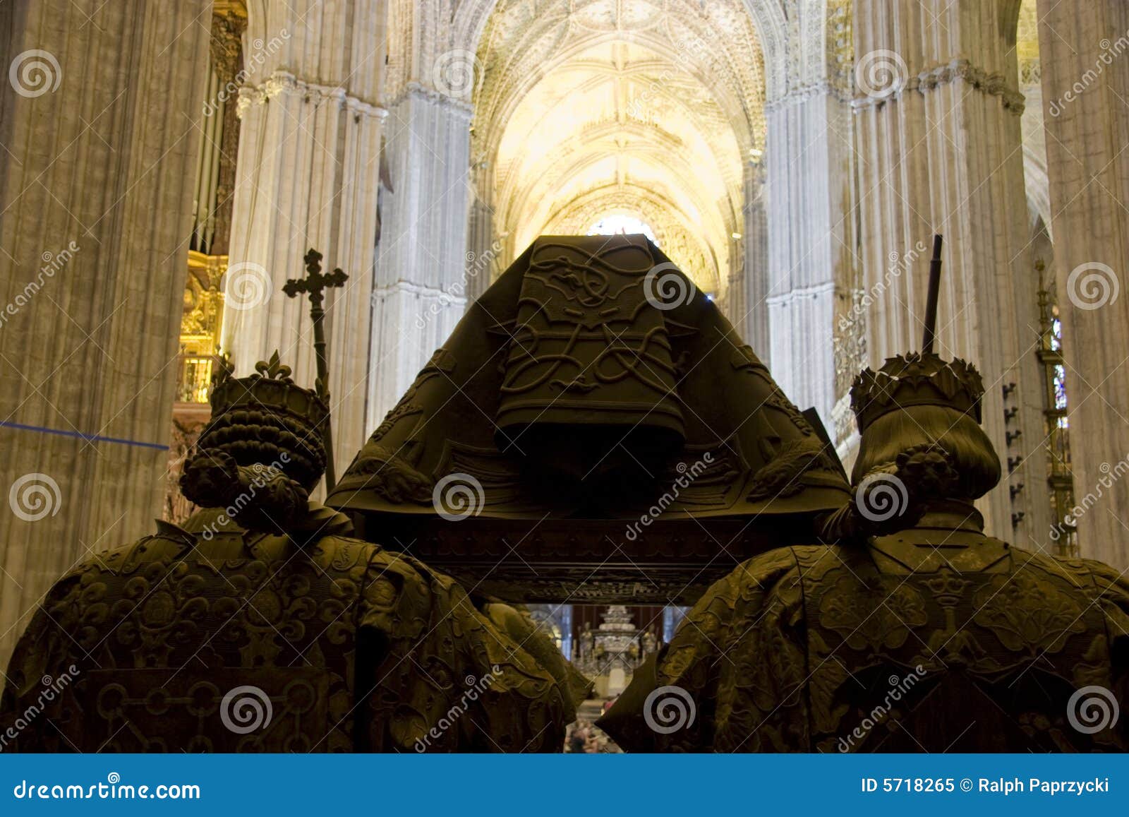 Tomb of Columbus, Seville Cathedral Stock Image - Image of religion ...