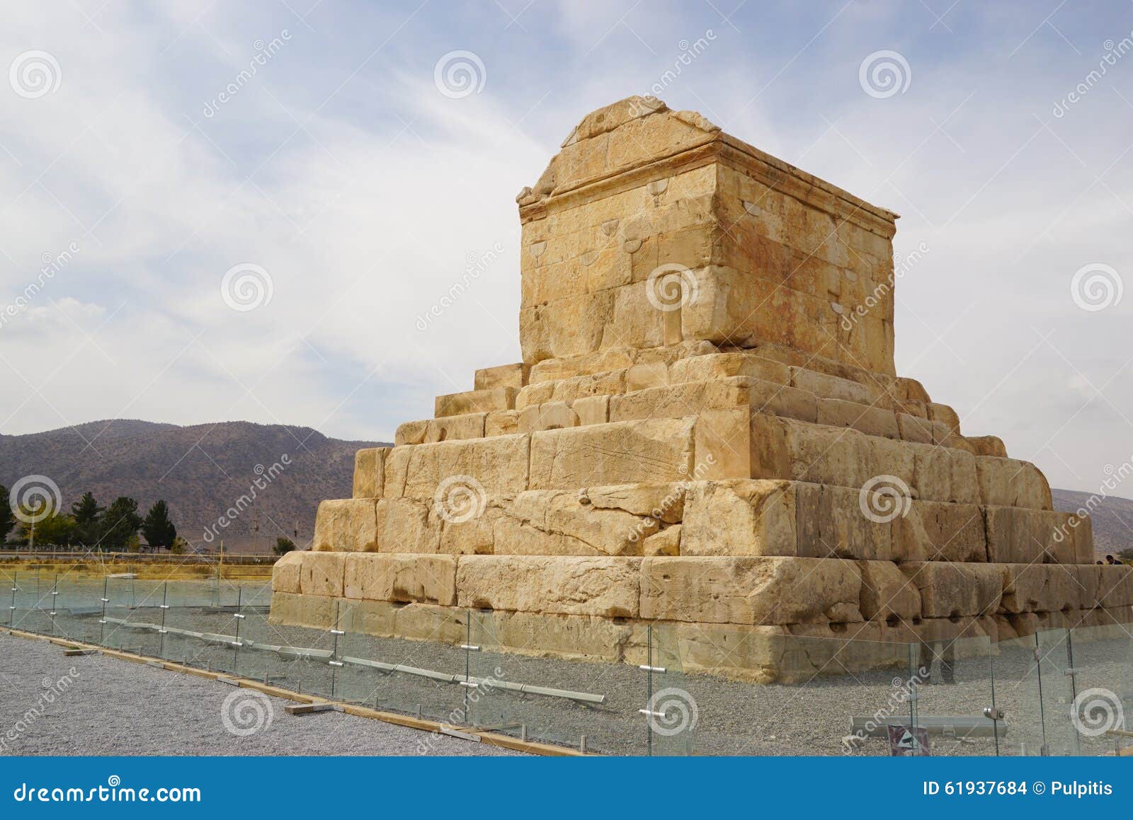 Tomb of Cyrus the Great, Pasargad,Iran. Stock Photo - Image of ...