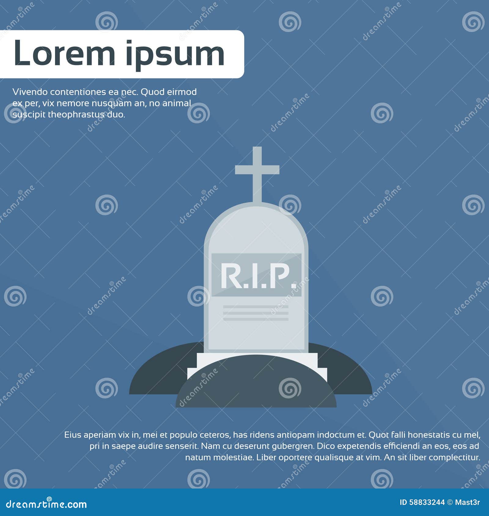 Tomb Grave Icon RIP Stone Flat Vector Stock Vector - Illustration of ...