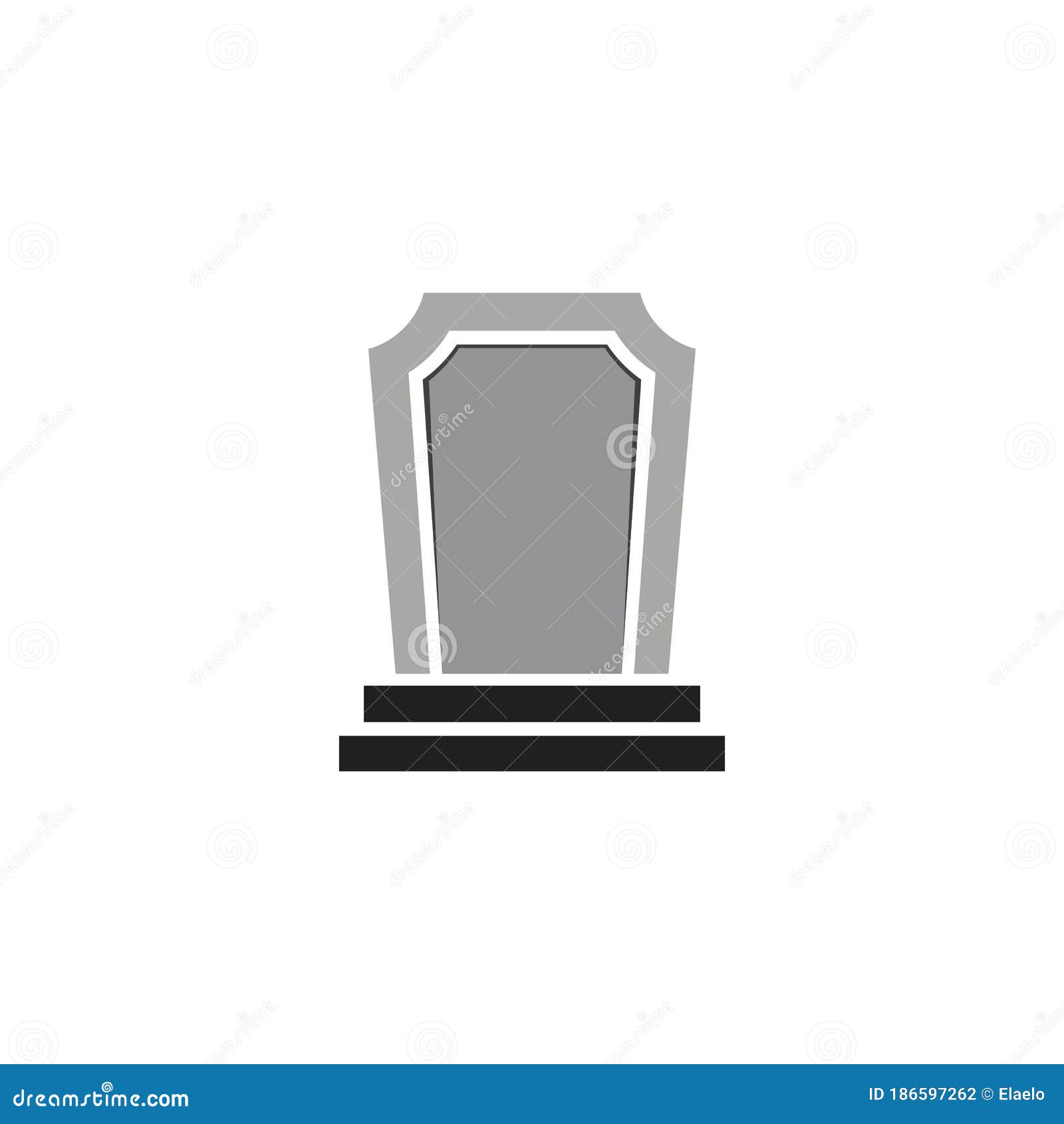 Tomb Icon Template Vector Illustration Stock Illustration ...