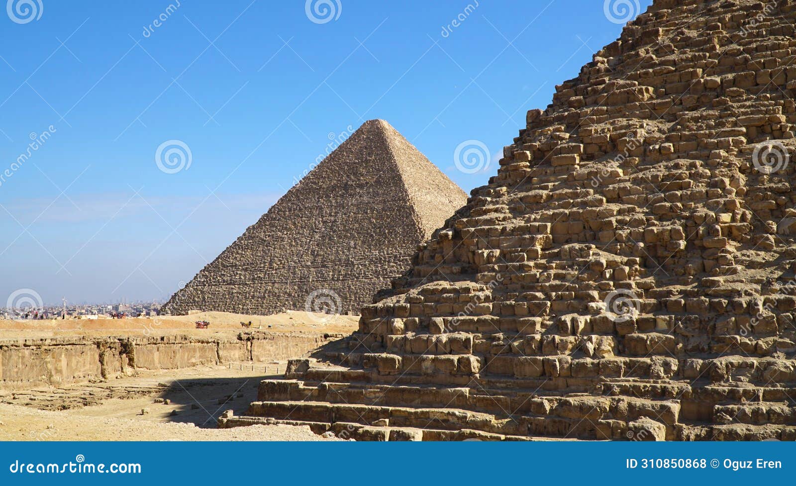 Great Pyramid of Giza. the Tomb of Pharaoh Khufu (Cheops). Stock Photo ...