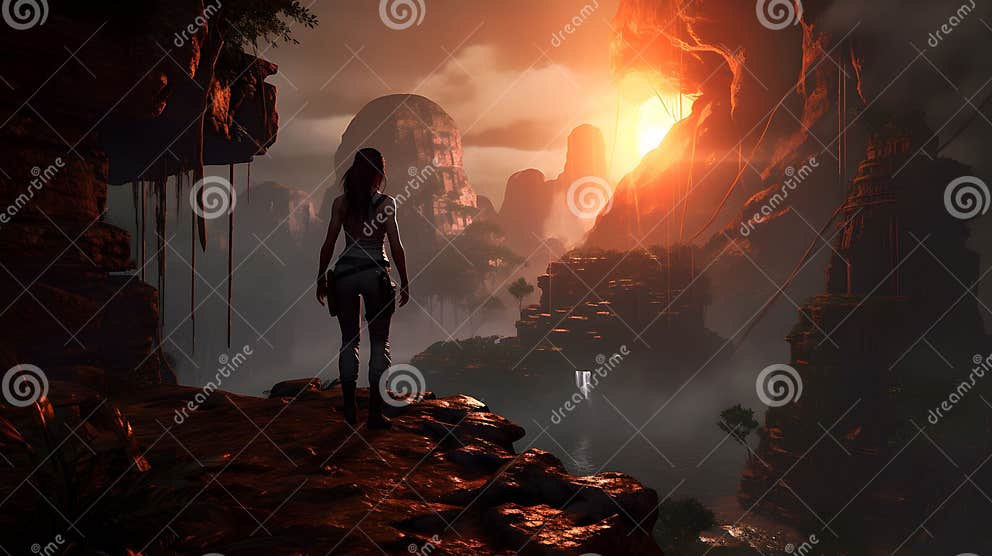 Tomb Raider Environment stock photo. Image of background - 299632006