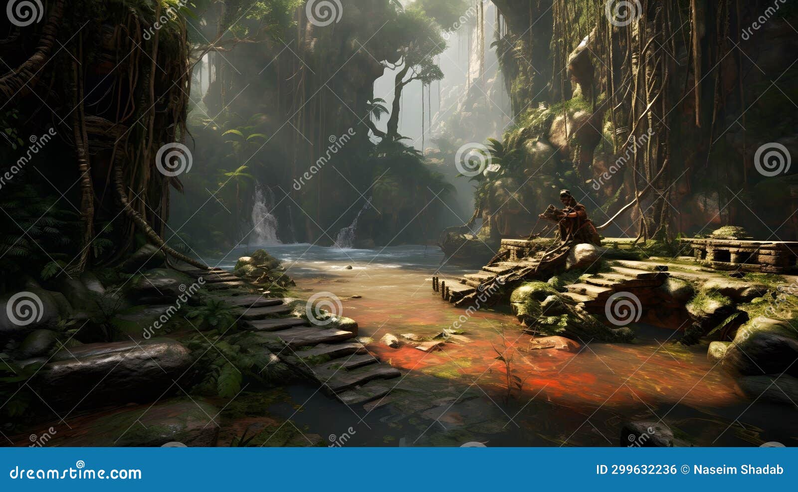 Tomb Raider Environment stock photo. Image of outerwear - 299632236
