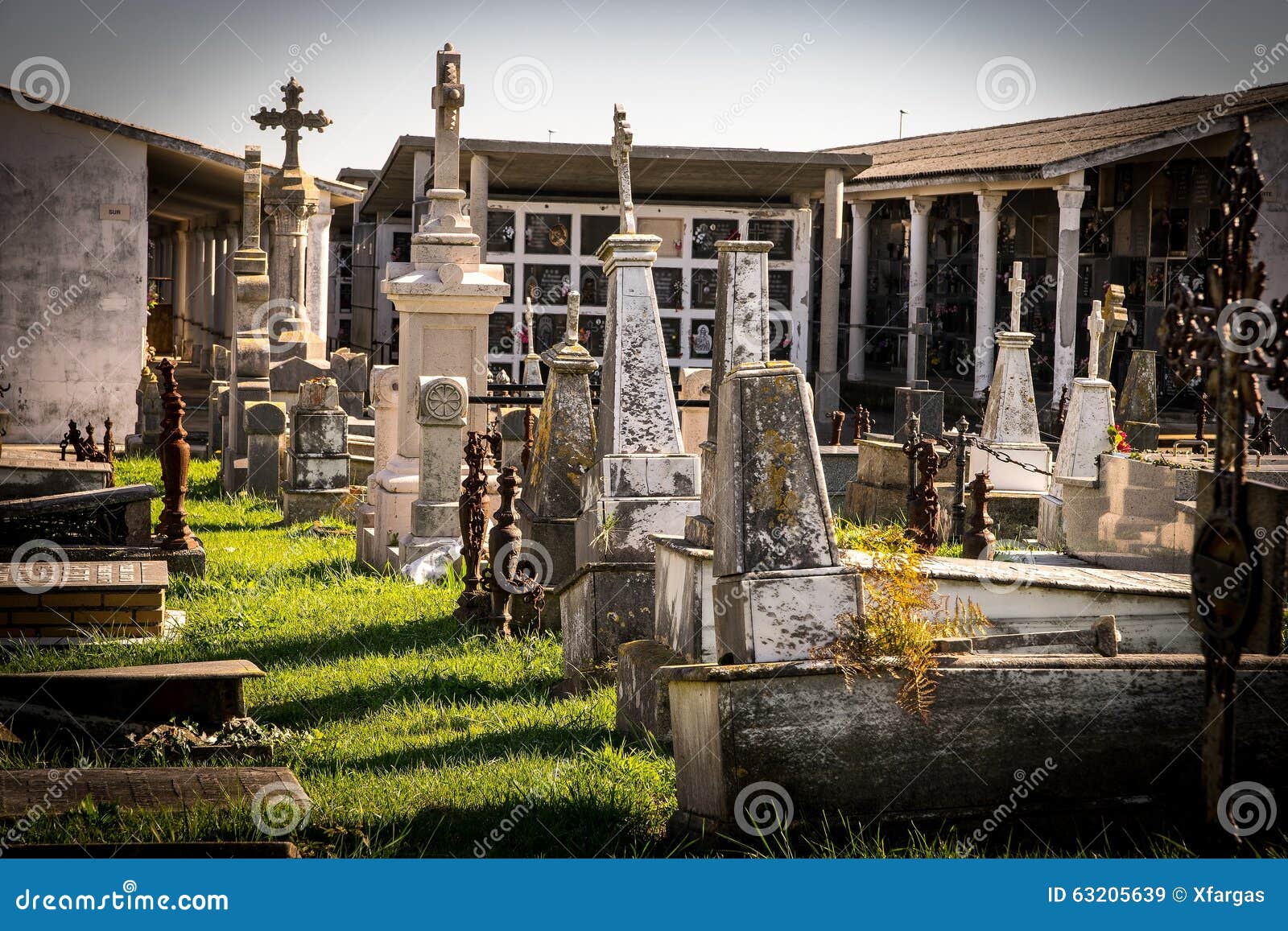 Tombs in the cemetery stock image. Image of ancestral - 63205639