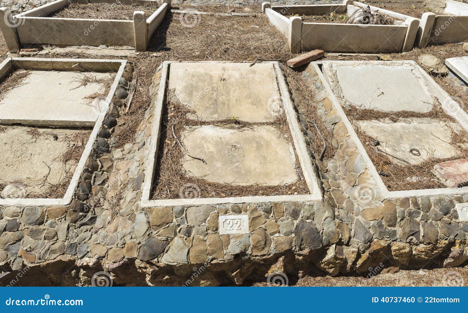 Tombs in a cemetery stock photo. Image of outdoors, death - 40737460
