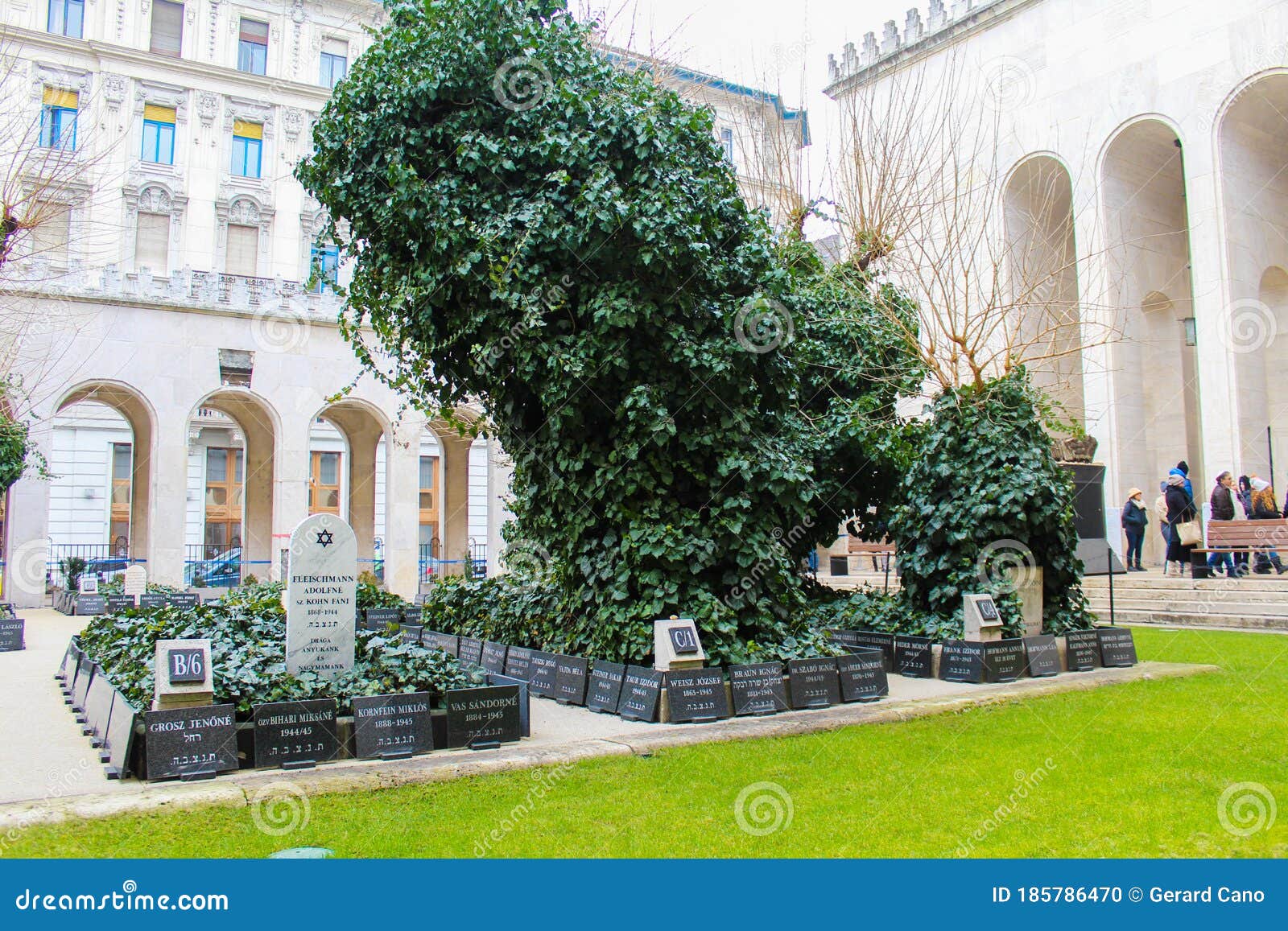 Tombs in the Gardens of the Jewish Synagogue in Budapest Editorial ...