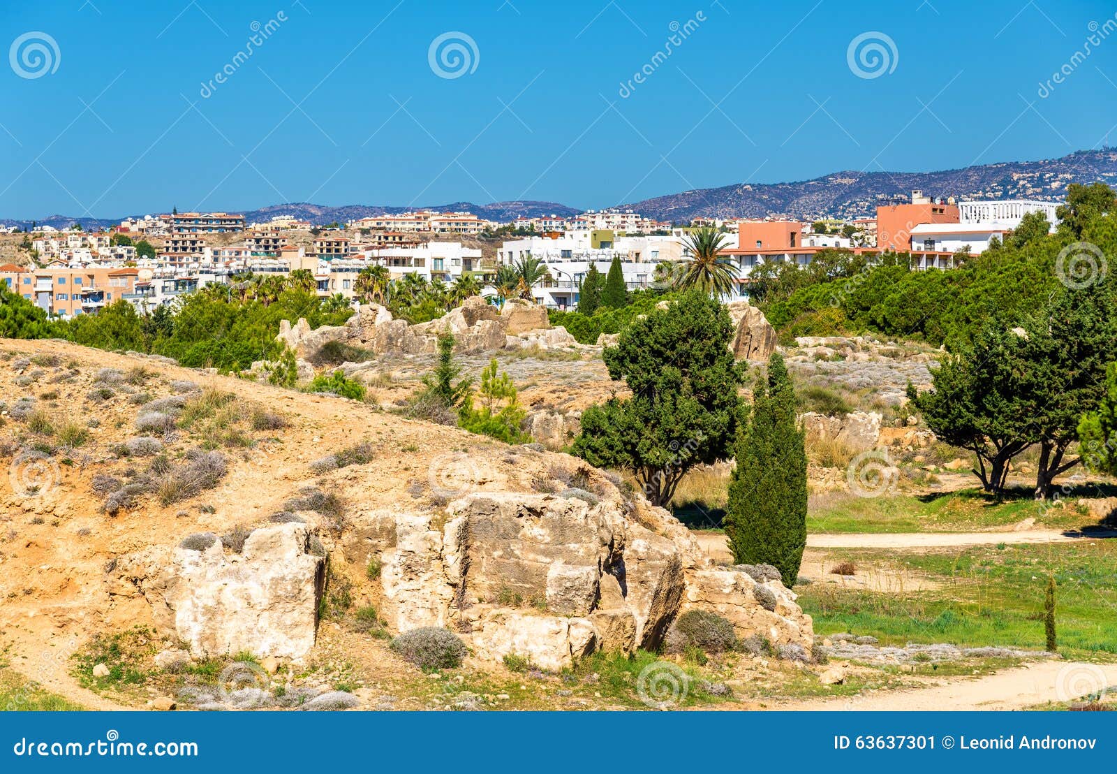Tombs of the Kings, an Ancient Necropolis in Paphos Stock Image - Image ...