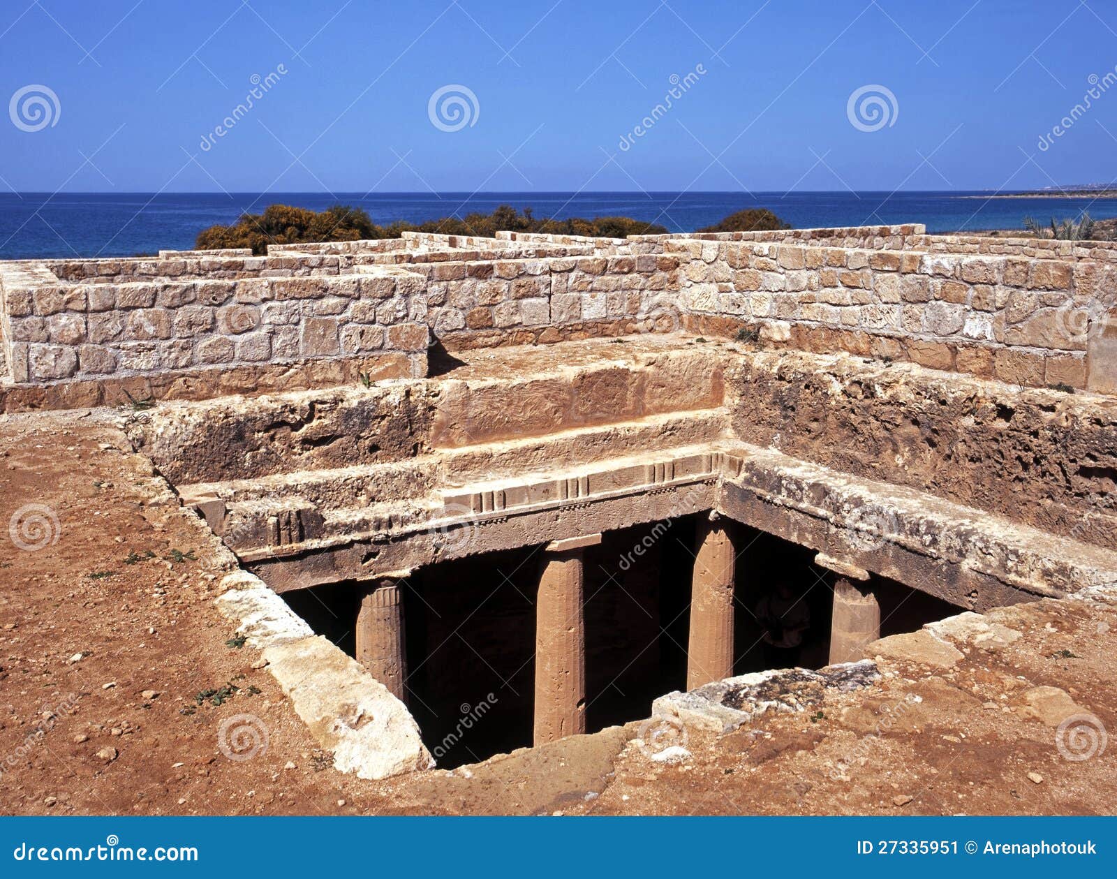 Tombs of the Kings, Cyprus. Stock Image - Image of cyprus, ruins: 27335951
