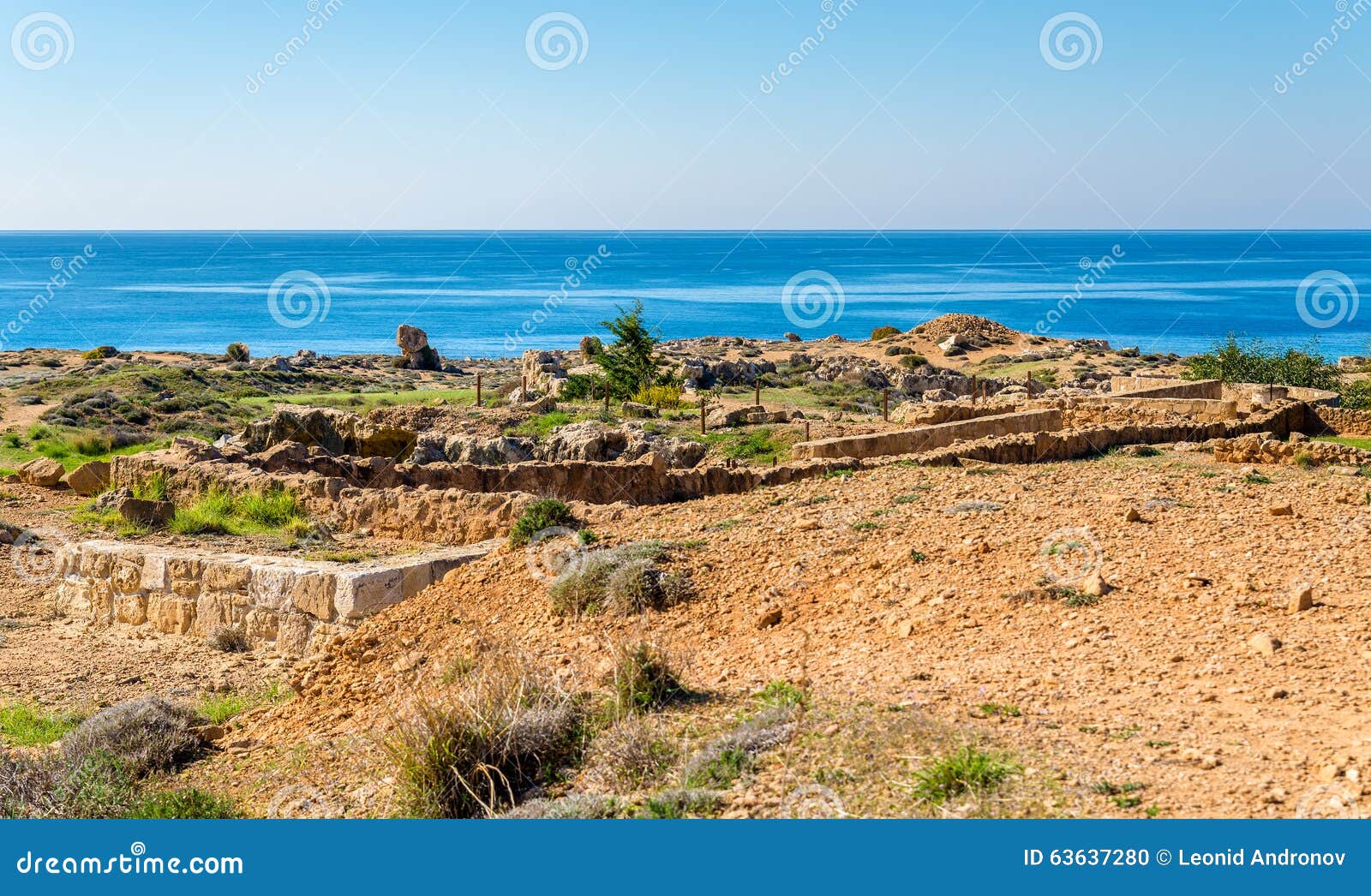 Tombs of the Kings, a Necropolis in Paphos Stock Photo - Image of ...