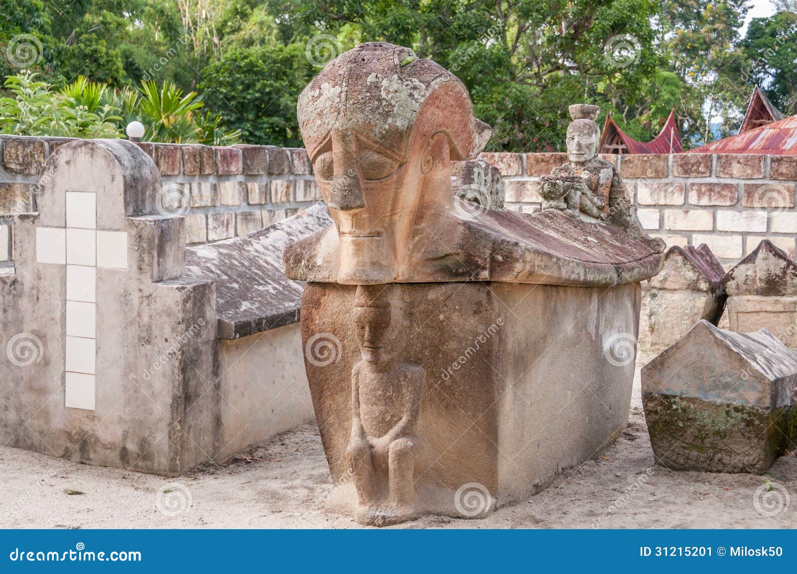 Tombs in Tomok stock image. Image of indonesia, asia - 31215201