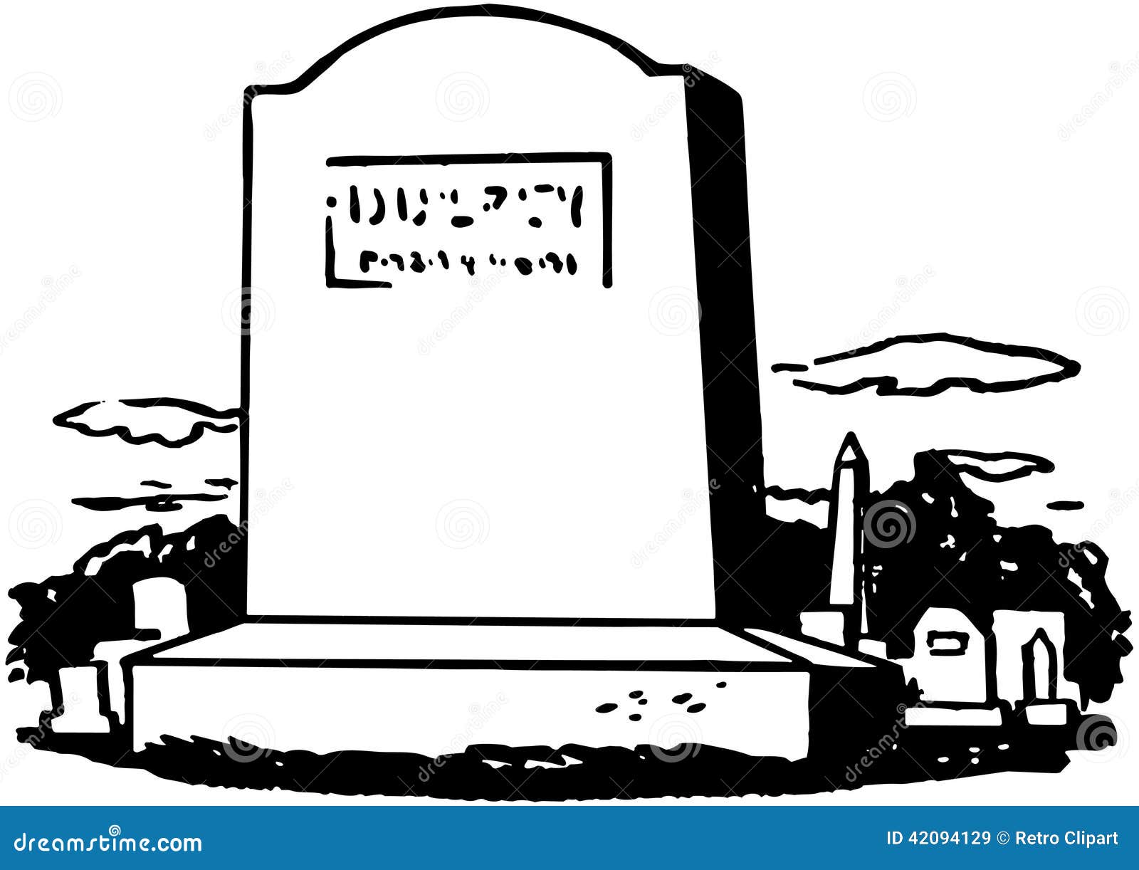 Tombstone 7 stock vector. Illustration of cemeteries - 42094129