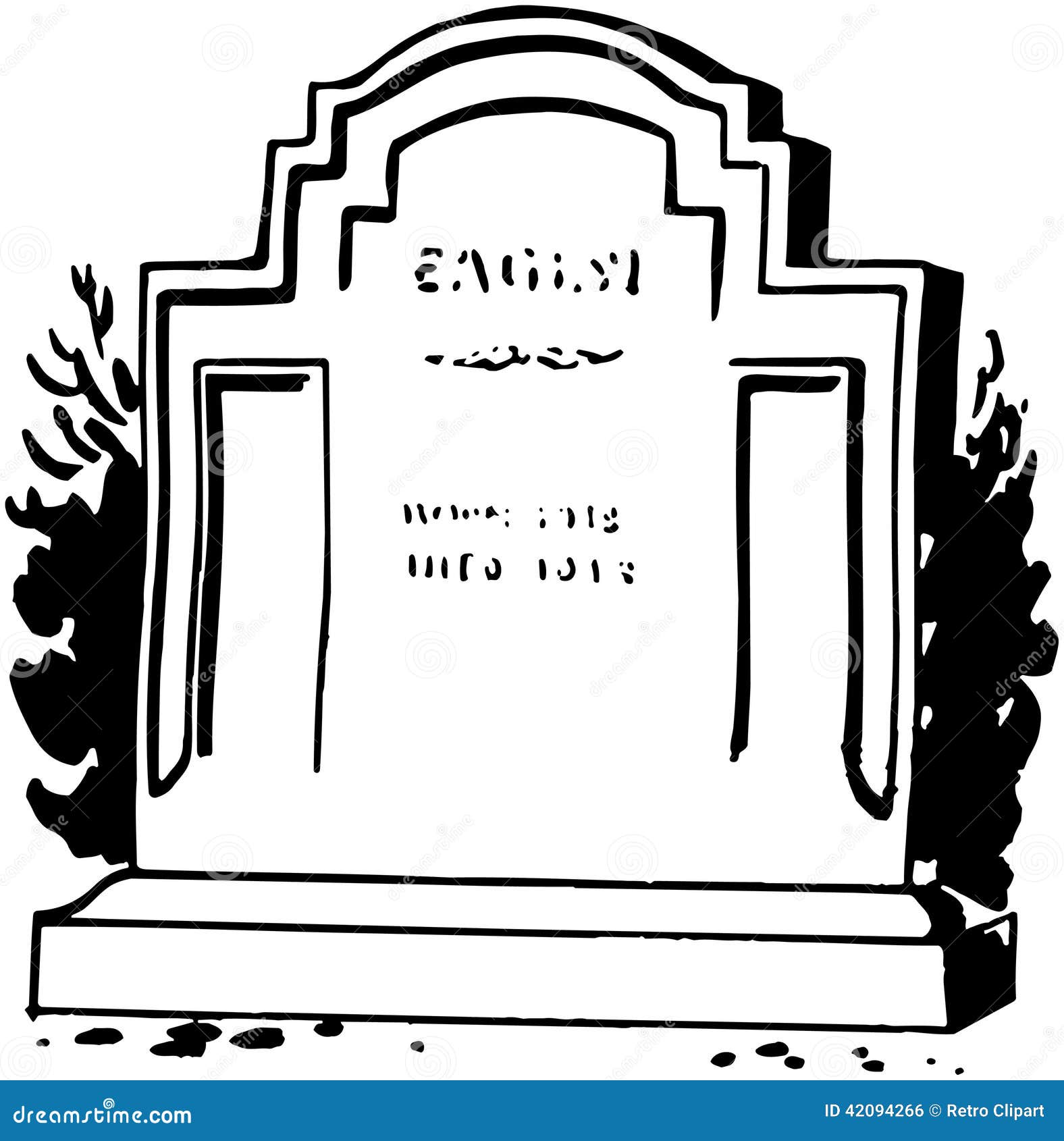 Tombstone 1 stock vector. Illustration of homes, graveyards - 42094266