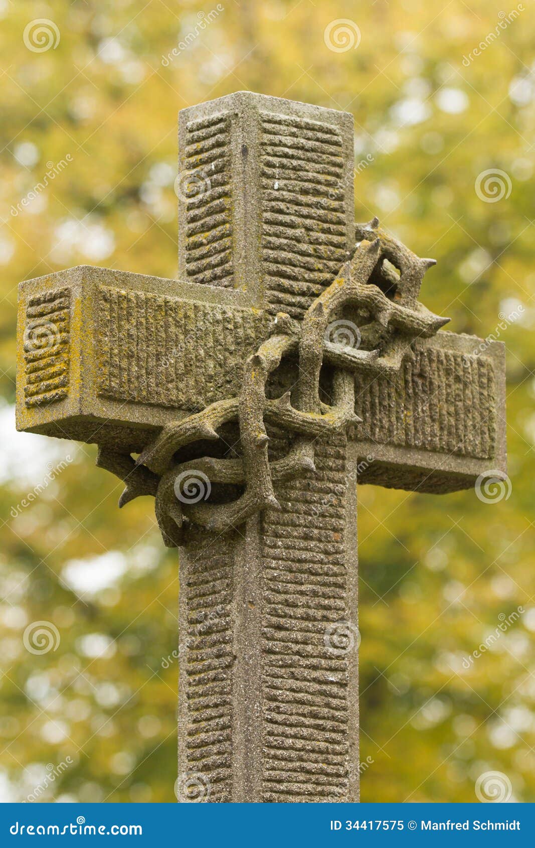 Tombstone cross stock image. Image of face, funeral, granite - 34417575