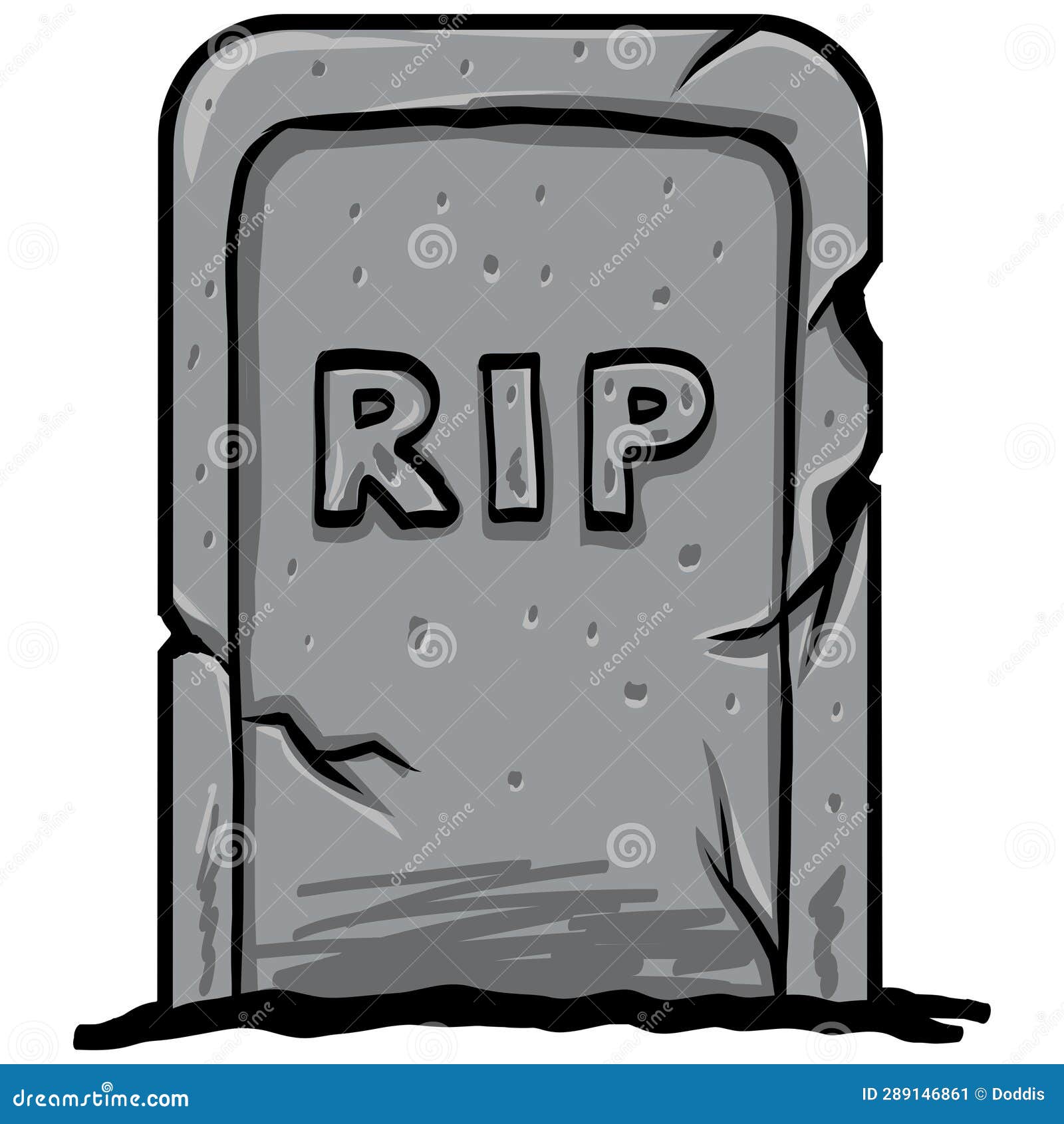 Tombstone Drawing Cartoon Illustration Art Vector Stock Vector ...