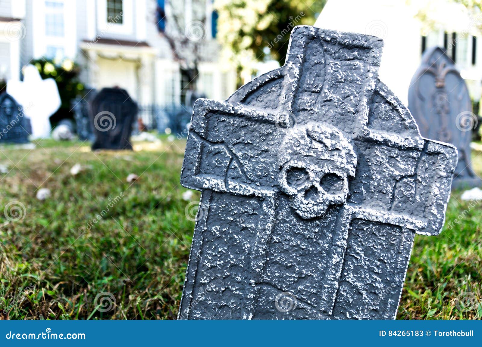 Skull Monster Tombstone Stock Photos - Free & Royalty-Free Stock Photos ...