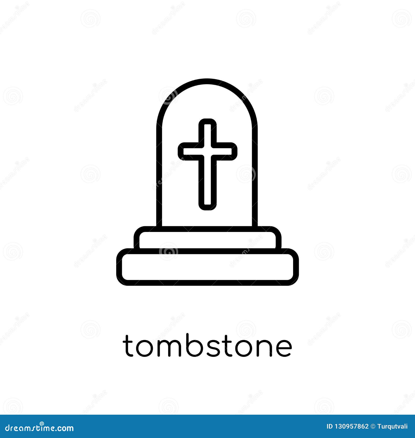 Tombstone Icon. Trendy Modern Flat Linear Vector Tombstone Icon Stock ... Tombstone Icon. Trendy Modern Flat Linear Vector Tombstone Icon Stock ...