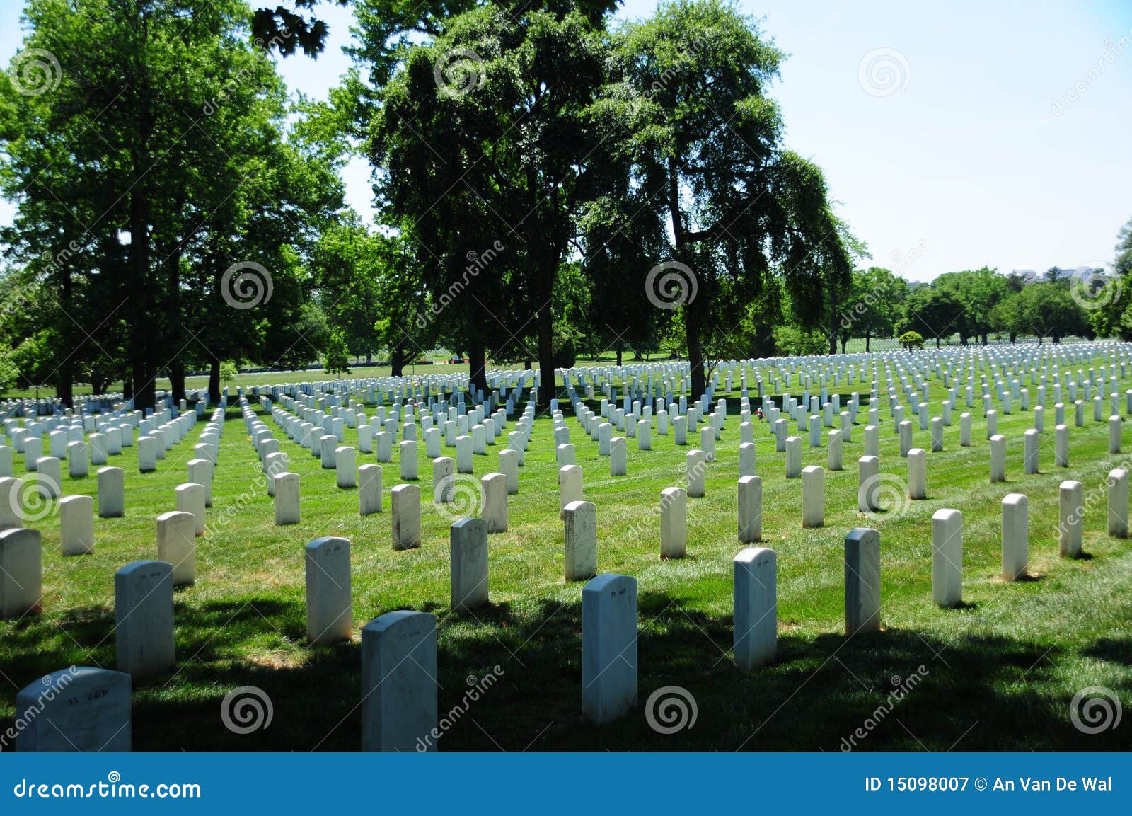 Tombstone Rows at Arlington National Cemetery Stock Image - Image of ...