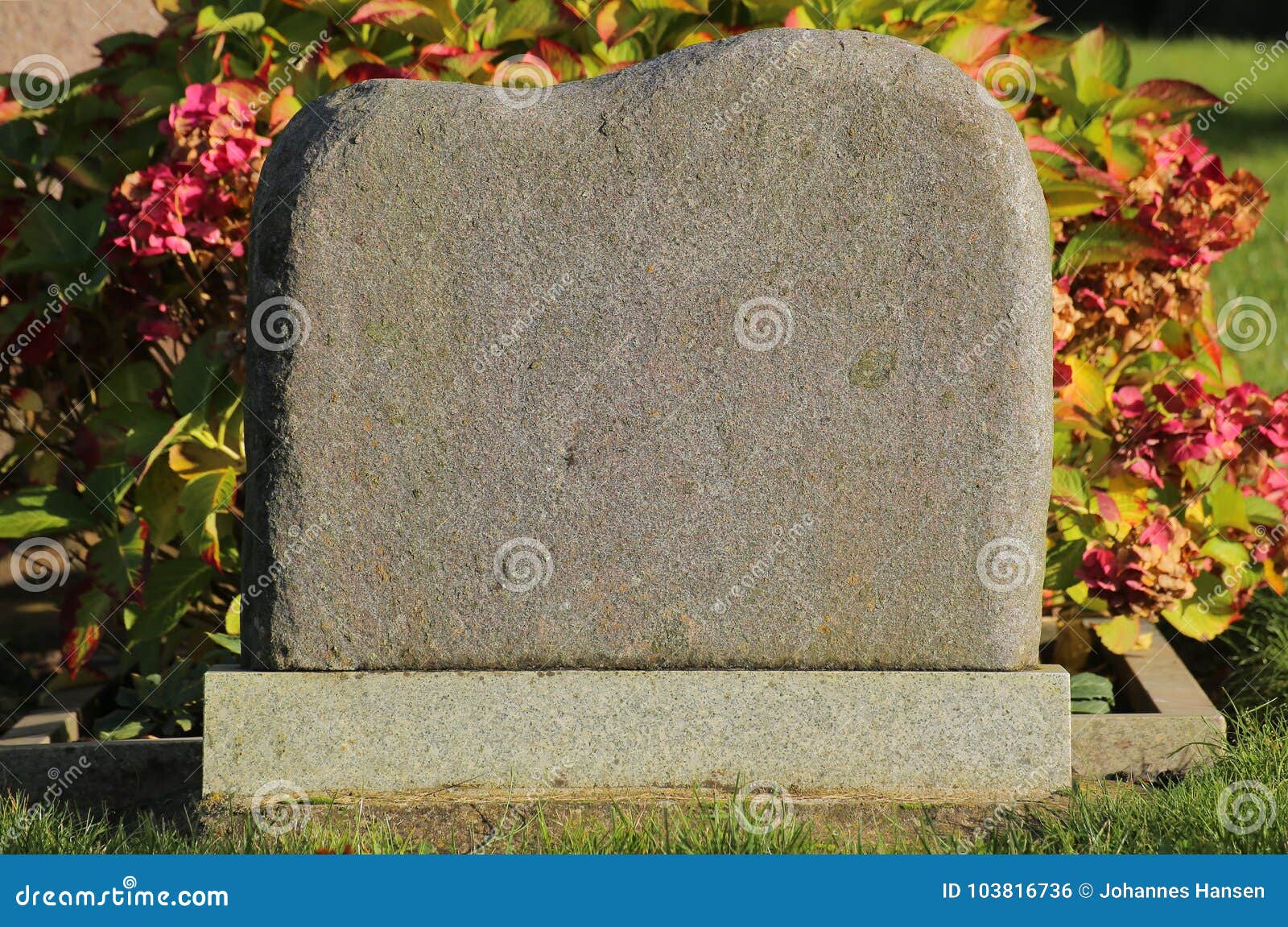 Tombstone with Sunlight from the Right Side Stock Photo - Image of ...