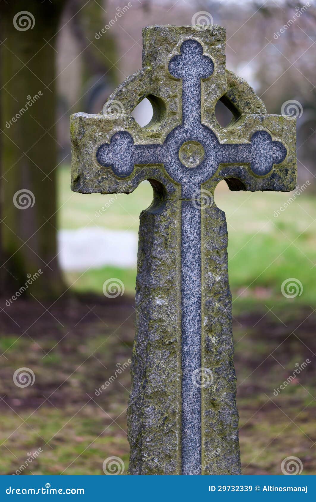 Stone Cross - Cemetery stock image. Image of burial, decoration - 29732339