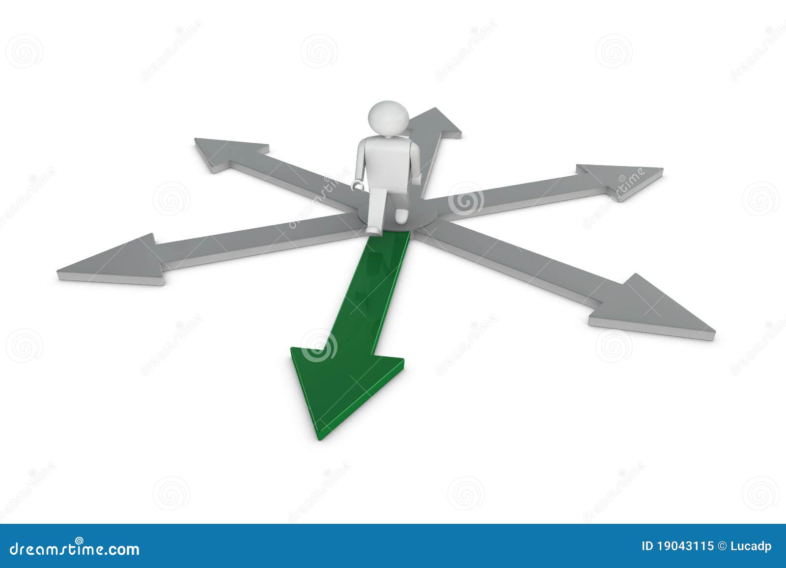 Tome la decisión correcta stock de ilustración. Ilustración de ...