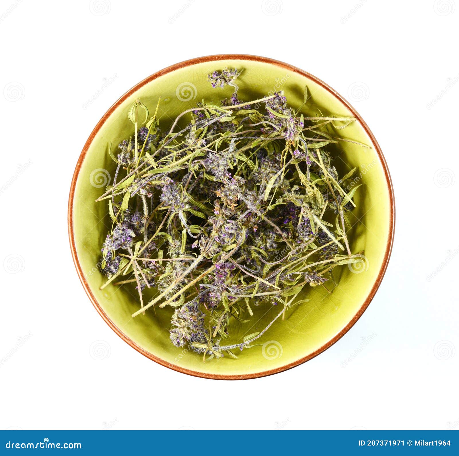 Tomillo Seco Aislado En Fondo Blanco Imagen de archivo - Imagen de flor ...