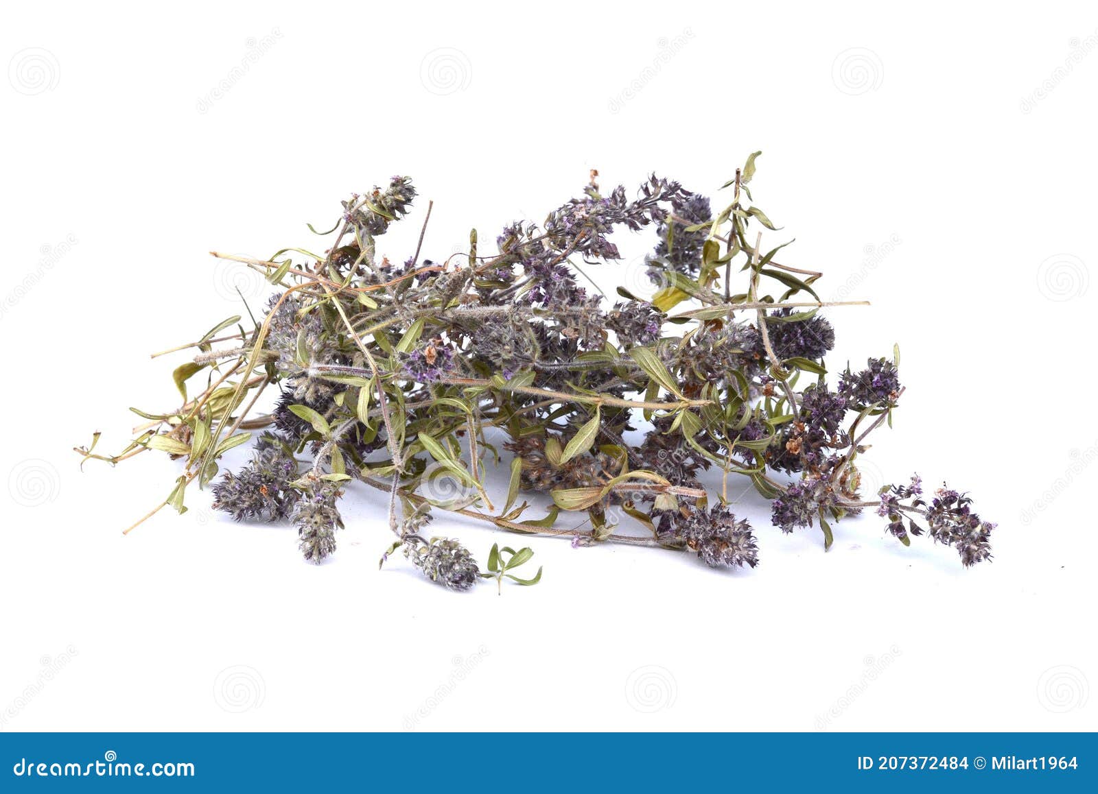Tomillo Seco Aislado En Fondo Blanco Foto de archivo - Imagen de ...
