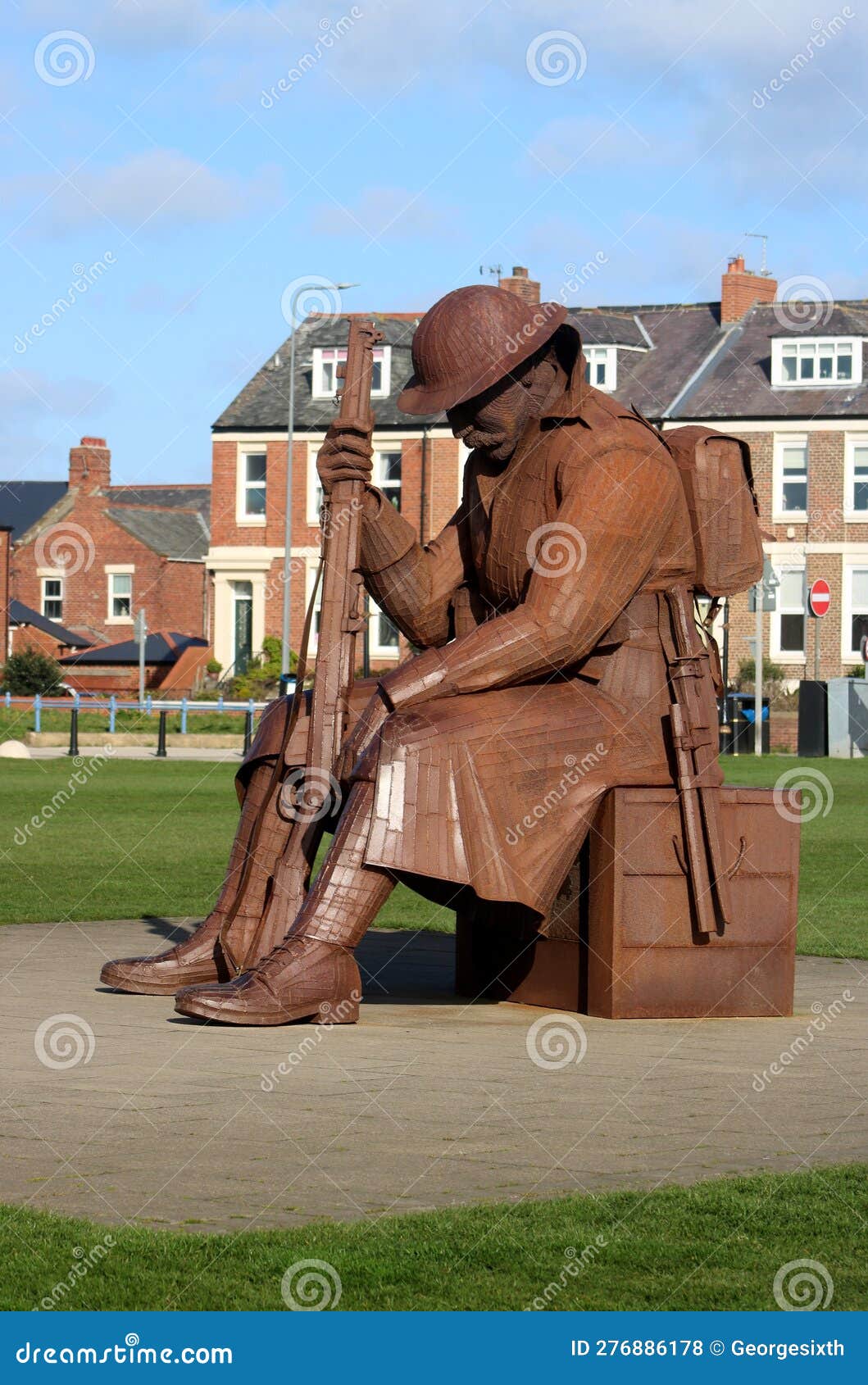 Tommy, First World War Soldier Statue, Seaham Editorial Stock Photo ...