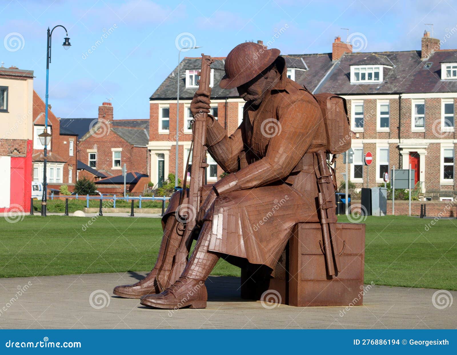 Tommy, First World War Soldier Statue, Seaham Editorial Stock Image ...