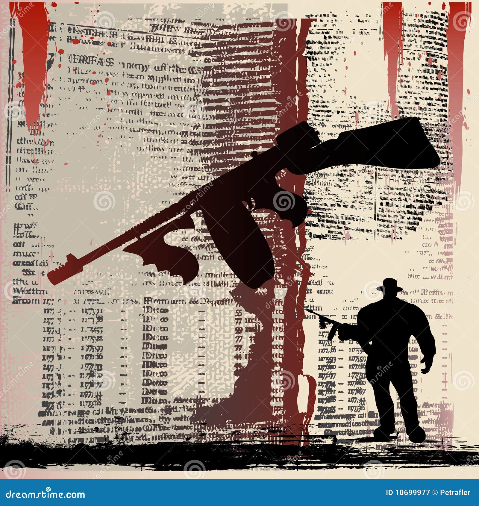 Grunge Gangster Lucky Number Prints Vector. Grunge Print For T-shirt ...