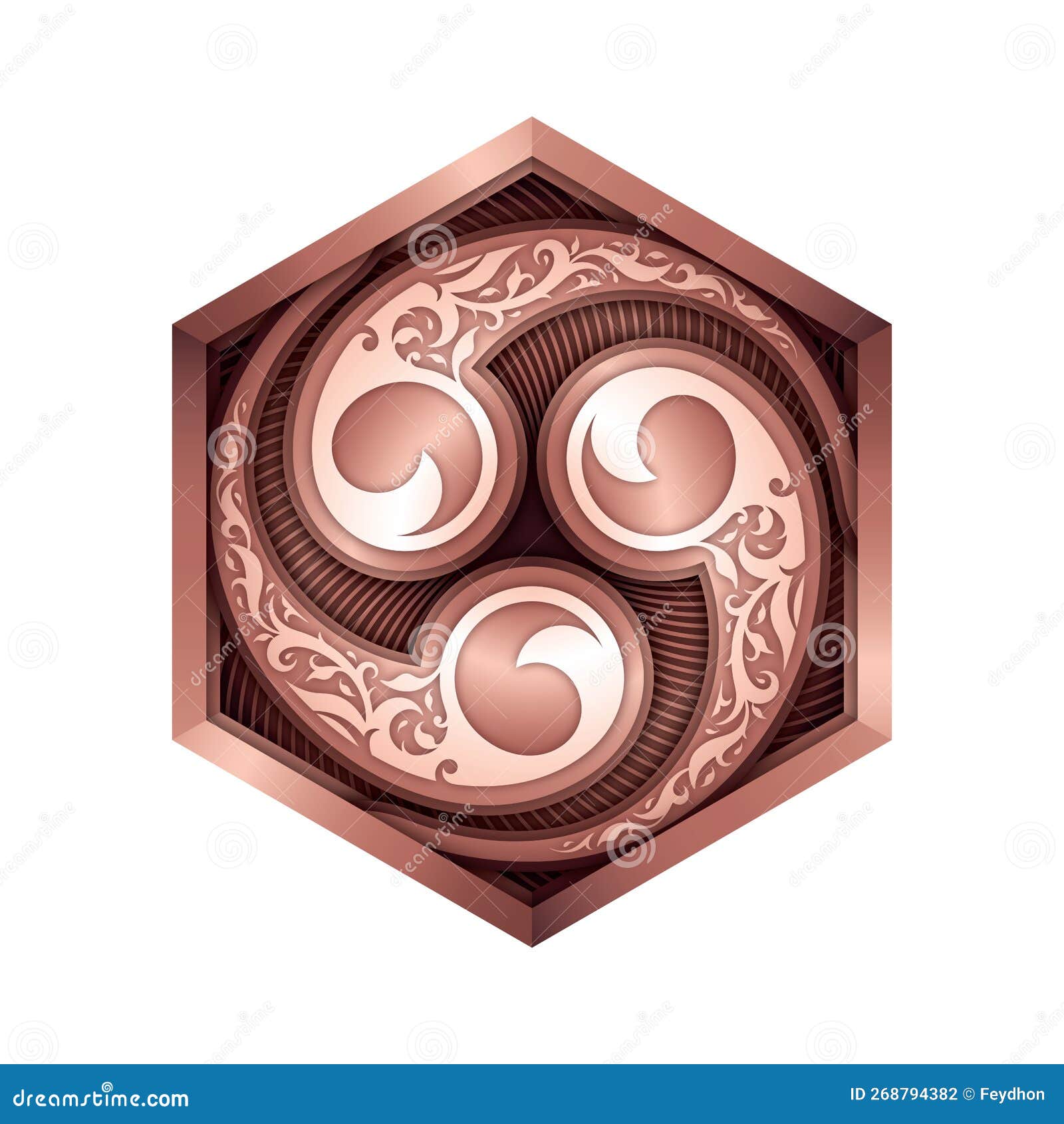 Tomoe Whirling Crest: Mitsudomuntara Solotrans 001 Stock Illustration ...