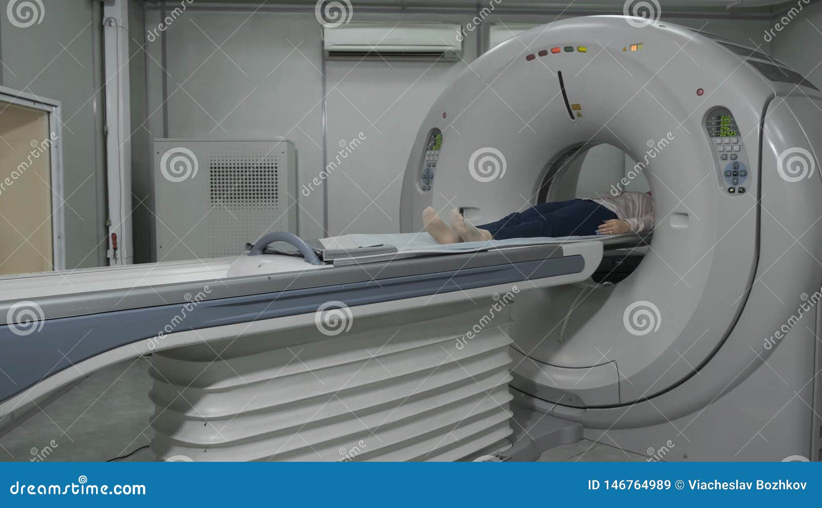 Tomographic Scanning Platforms. Mri Scanner, Tomograph with Patient ...