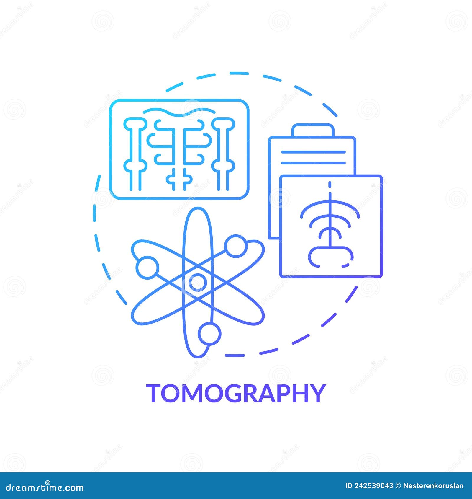 Diagnostic Imaging Line Icons Collection. Radiology, MRI, CT Scan, X ...