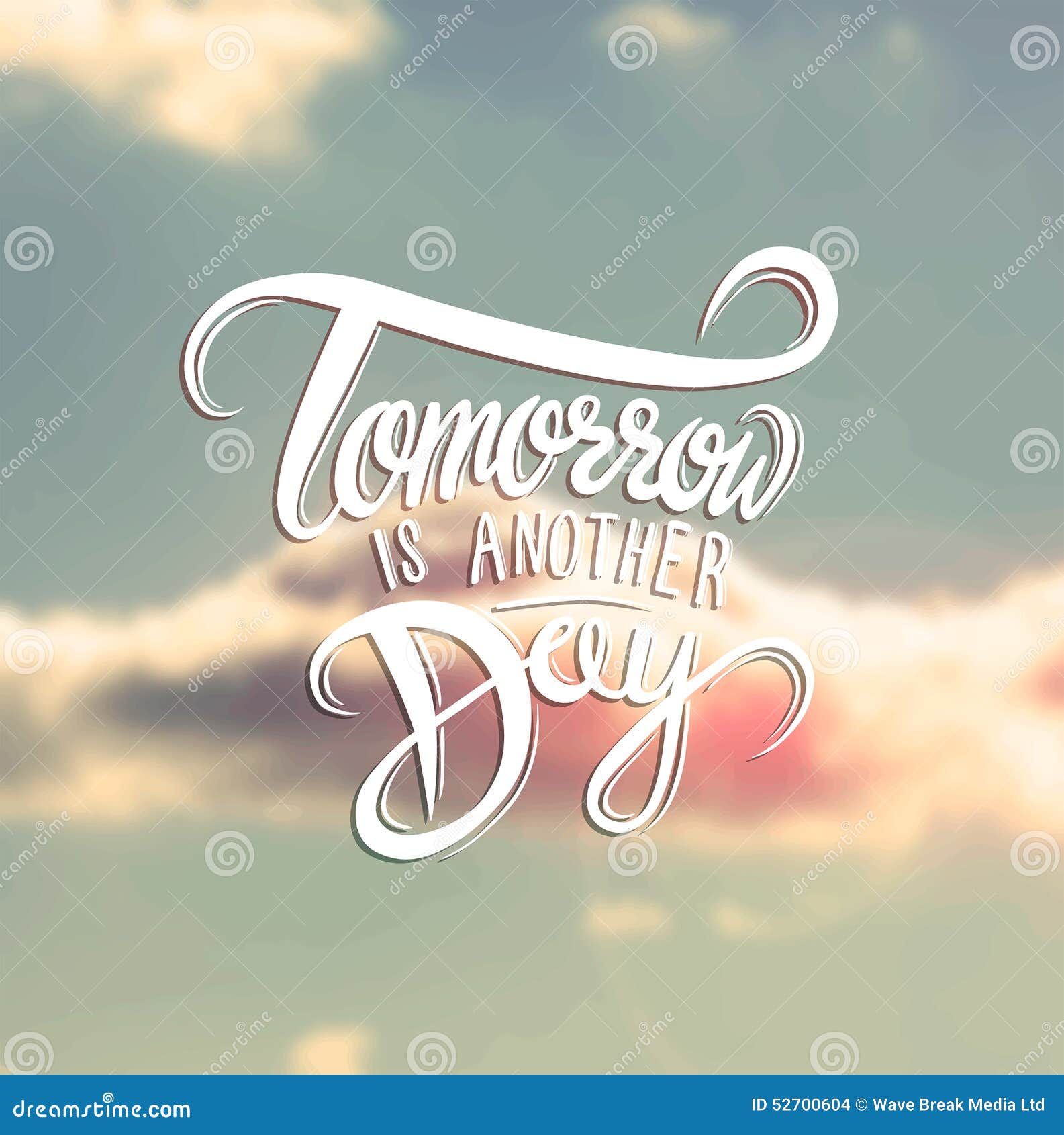 Tomorrow is Another Day Vector Stock Vector - Illustration of ...