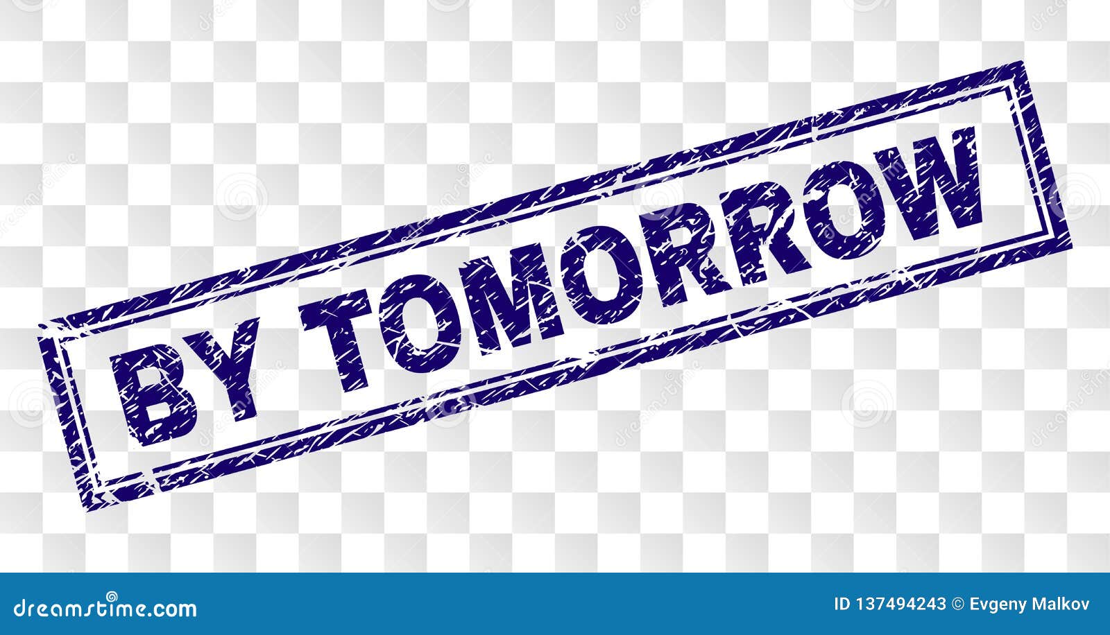 Grunge by TOMORROW Rectangle Stamp Stock Vector - Illustration of frame ...