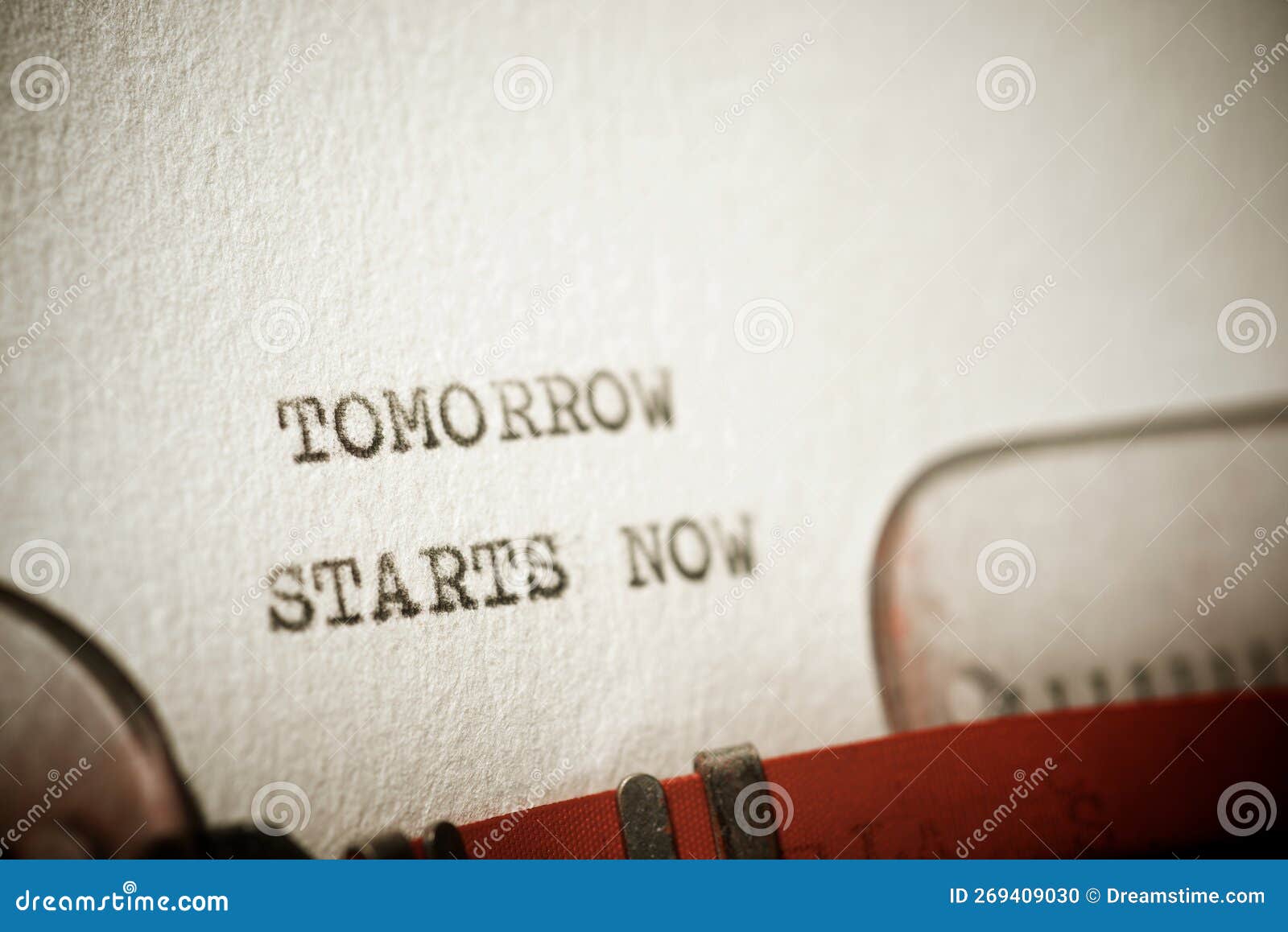 Tomorrow starts now stock photo. Image of coaching, strategy - 269409030