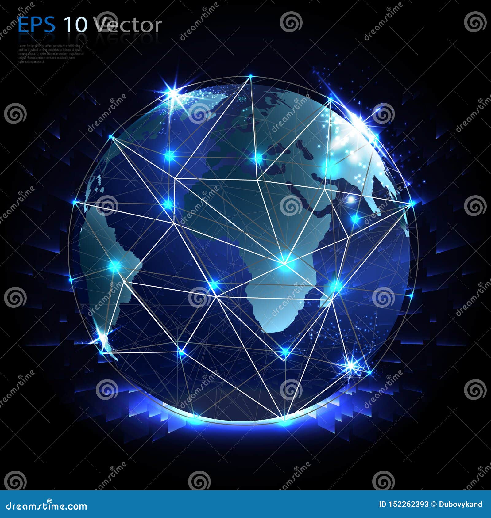 Tomorrow is Touchable. Digital Technology Background Stock Vector ...