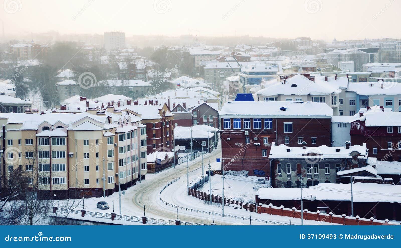 Tomsk, Russland stockbild. Bild von kalt, platz, sibirien - 37109493