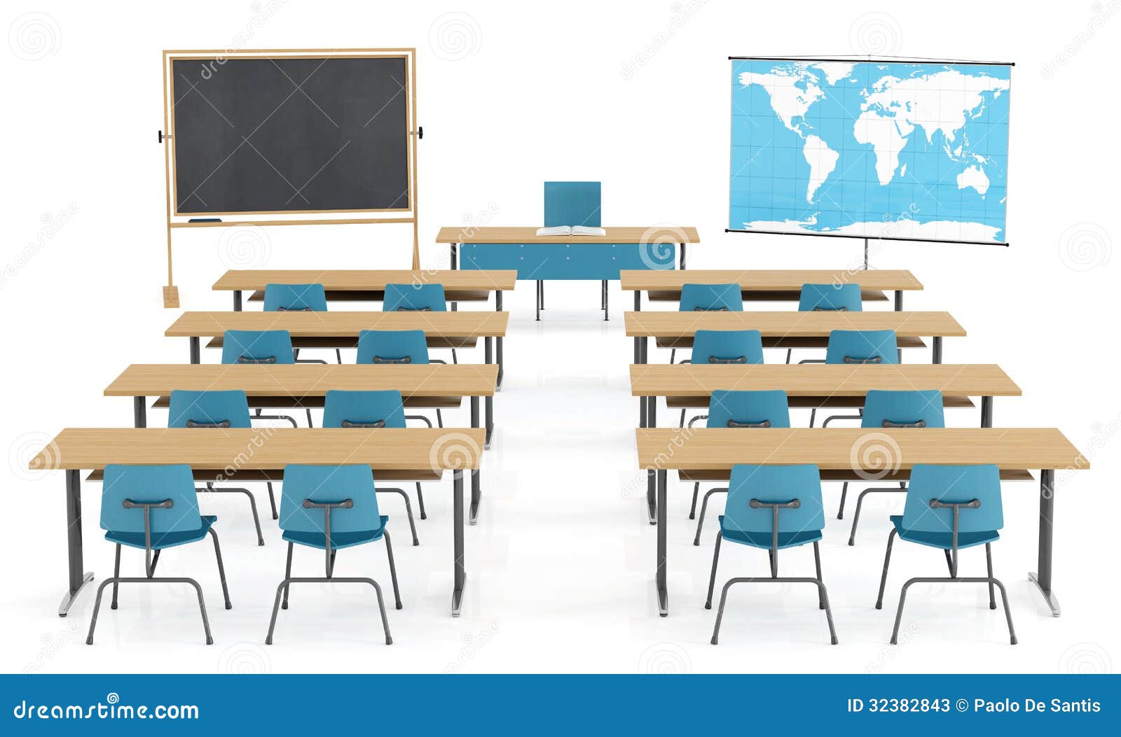 Tomt klassrum stock illustrationer. Illustration av inomhus - 32382843