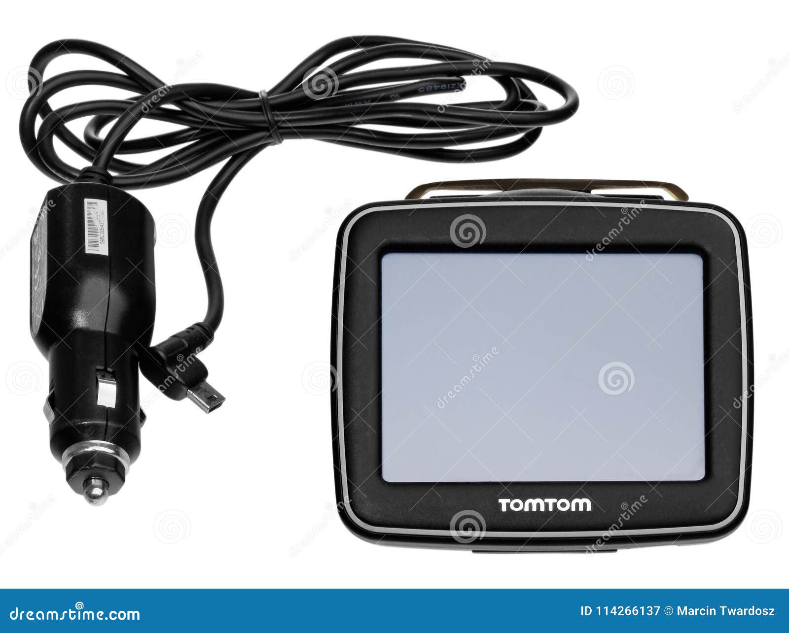 TomTom GPS Car Navigation with Handle. Black Electronic Map Devi ...