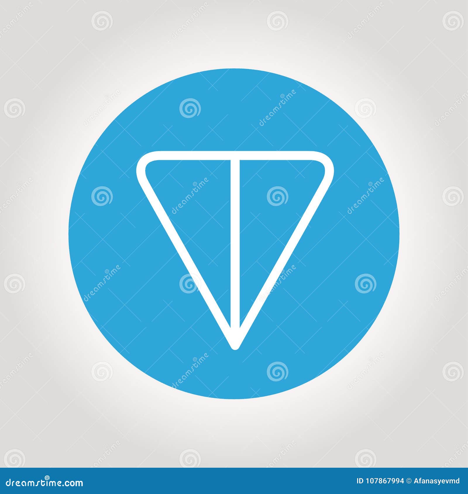 TON Logo. Cryptocurrency of Telegram Open Network. Vector Illustration ...