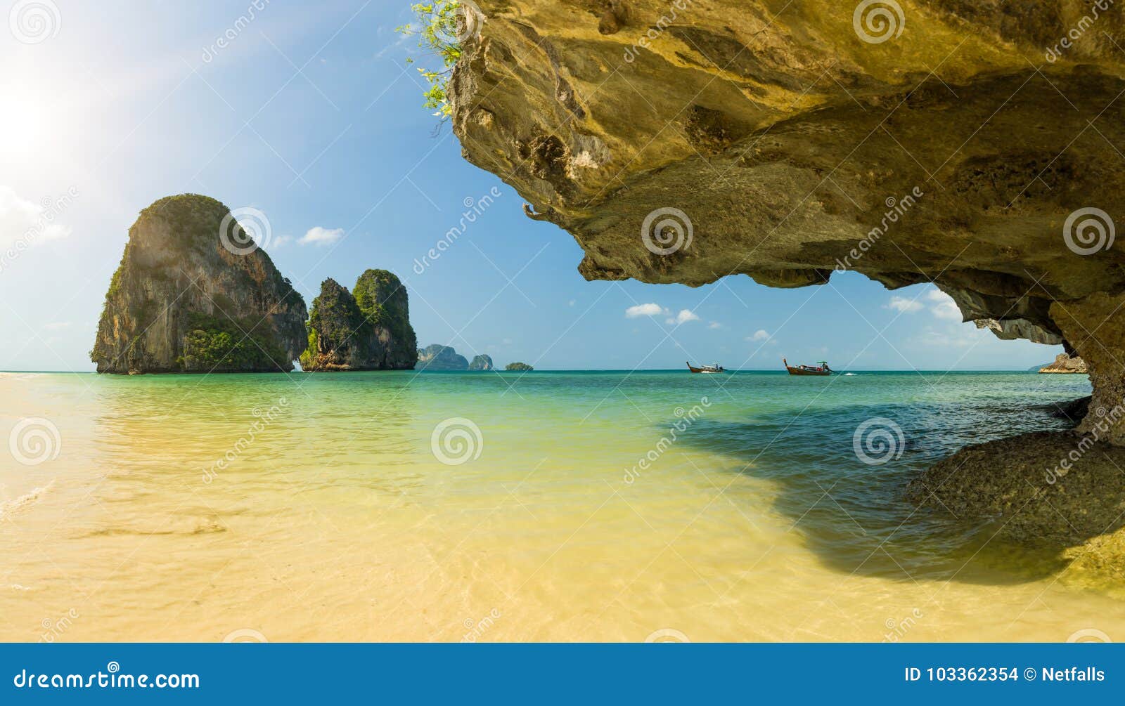 Ton Sai-Strand in Krabi stockfoto. Bild von sand, schön - 103362354