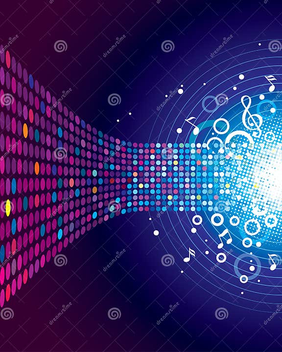 Ton von Musik vektor abbildung. Illustration von musik - 9372729