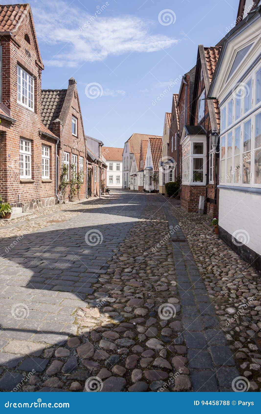 Tonder town - Denmark. stock photo. Image of exterior - 94458788