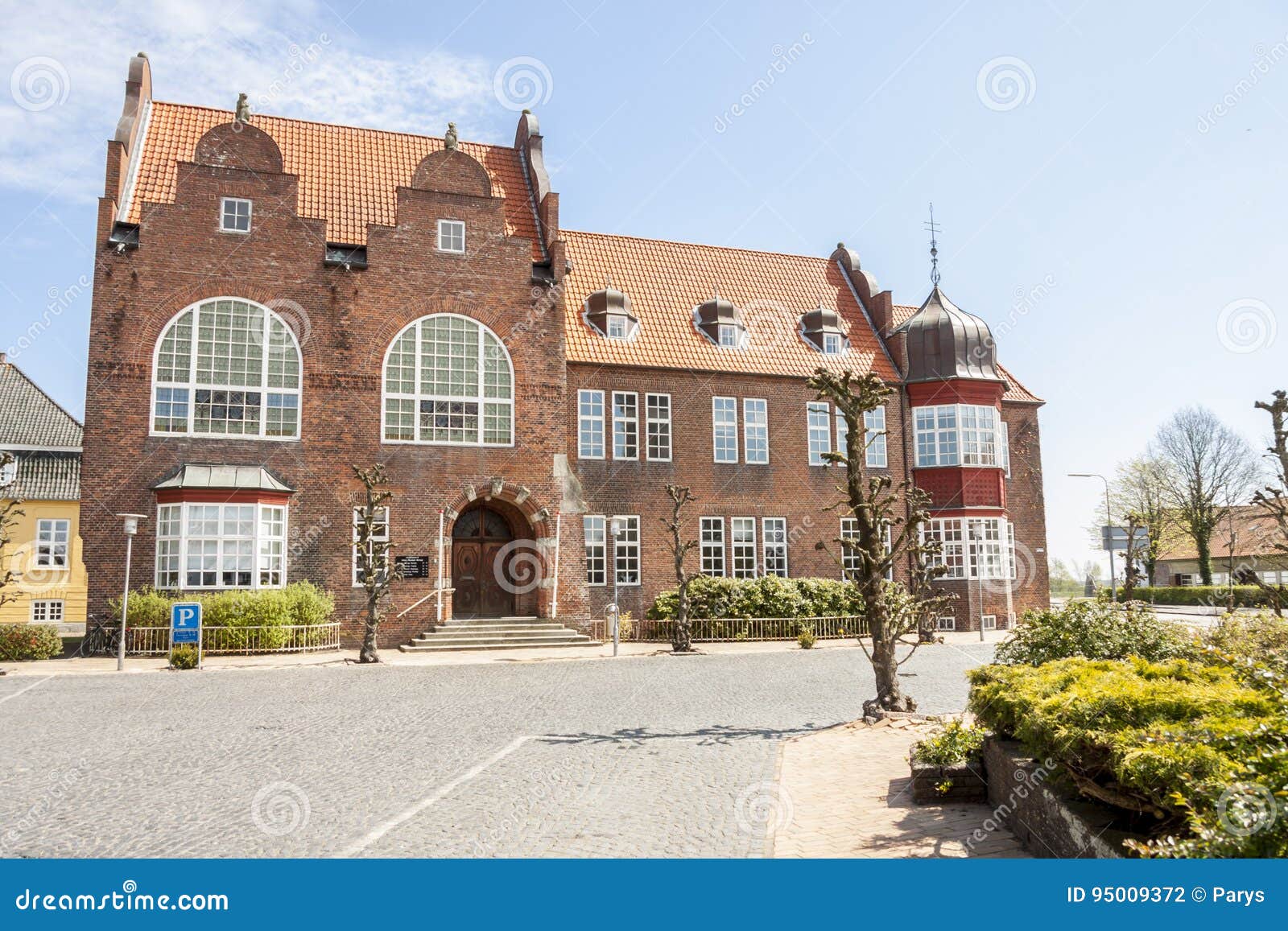 Tonder town - Denmark. stock photo. Image of street, tonder - 95009372