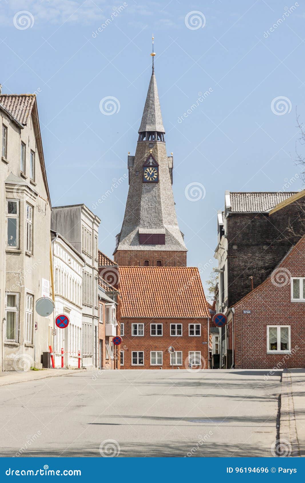 Tonder town - Denmark. stock photo. Image of europe, road - 96194696