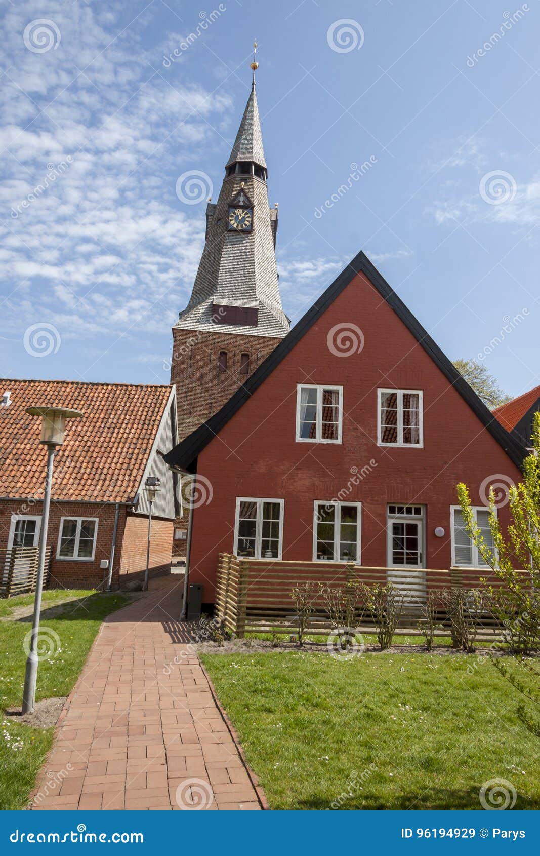 Tonder town - Denmark. stock image. Image of building - 96194929