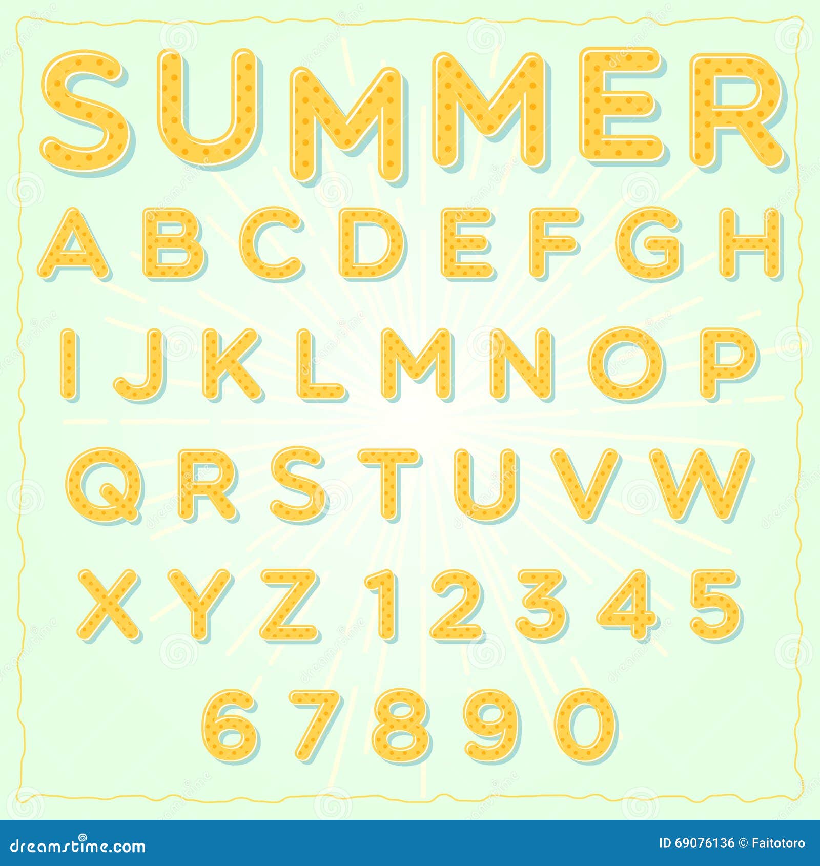 2 Tone Bubble Font with Number Stock Vector - Illustration of shadow ...